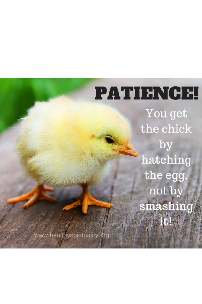 Quick! I Desperately Need Patience! | Healthy Spirituality