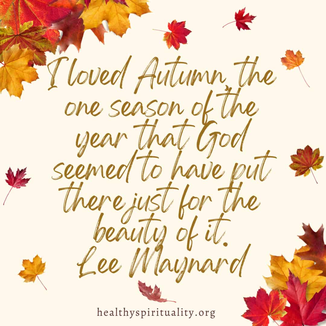 Autumn Reflections | Healthy Spirituality