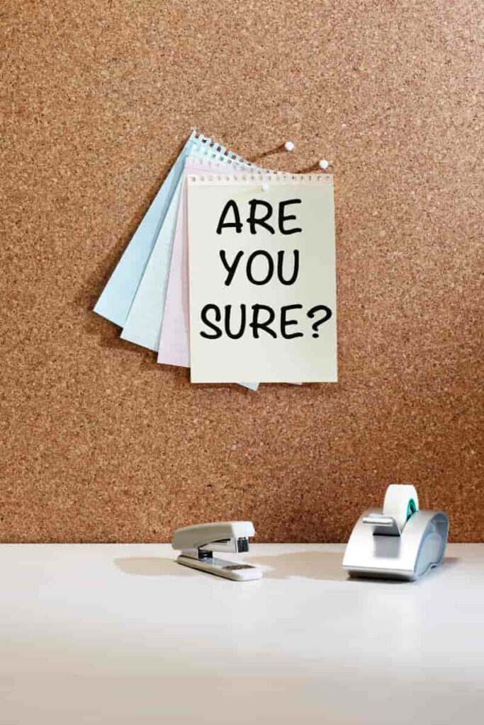 Are You Sure? | Healthy Spirituality