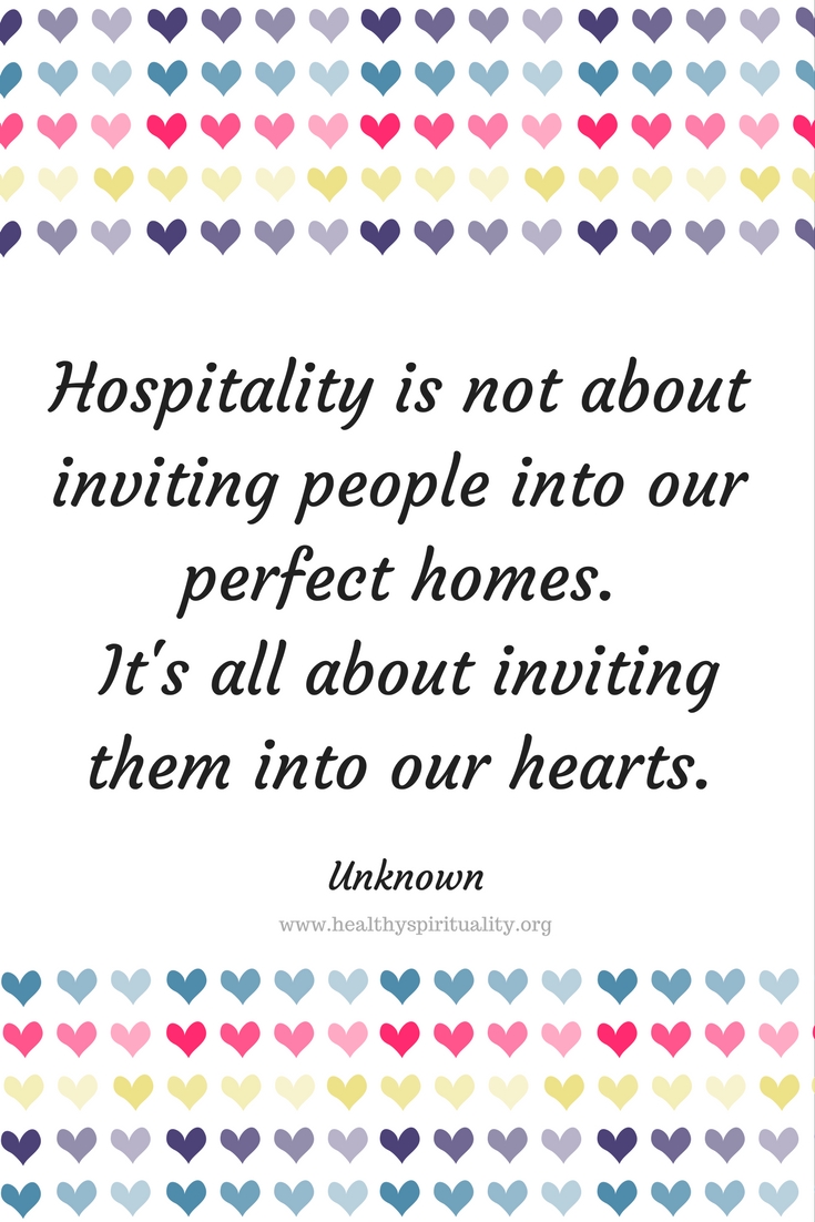Quotes and Resources for Cultivating Hospitality | Healthy Spirituality